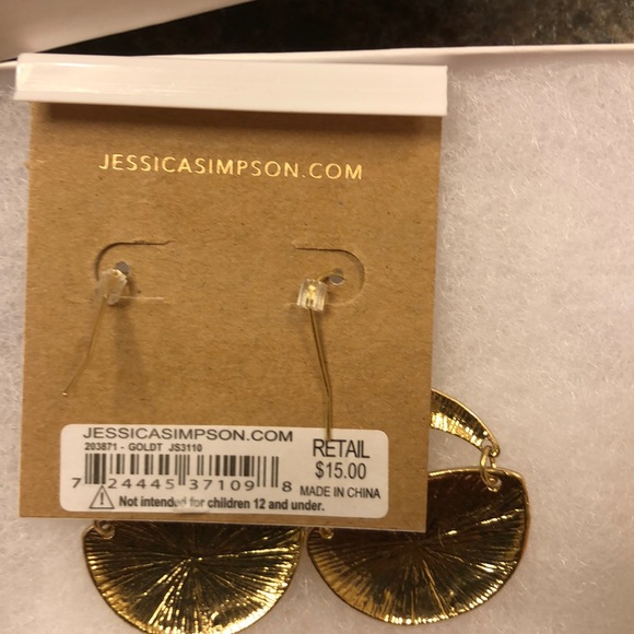 Jessica Simpson | Jewelry | Jessica Simpson Gold Earrings | Poshmark